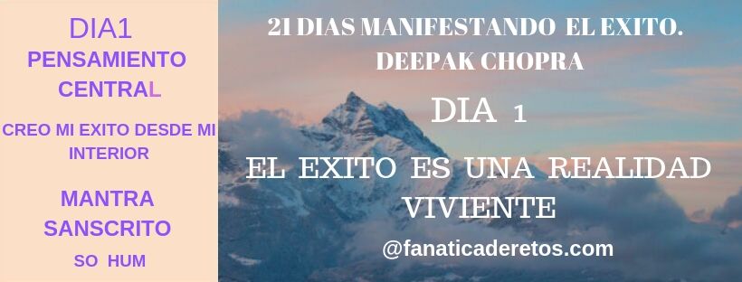 Manifestando el Éxito. Retos de Meditación - FANATICA DE LOS RETOS